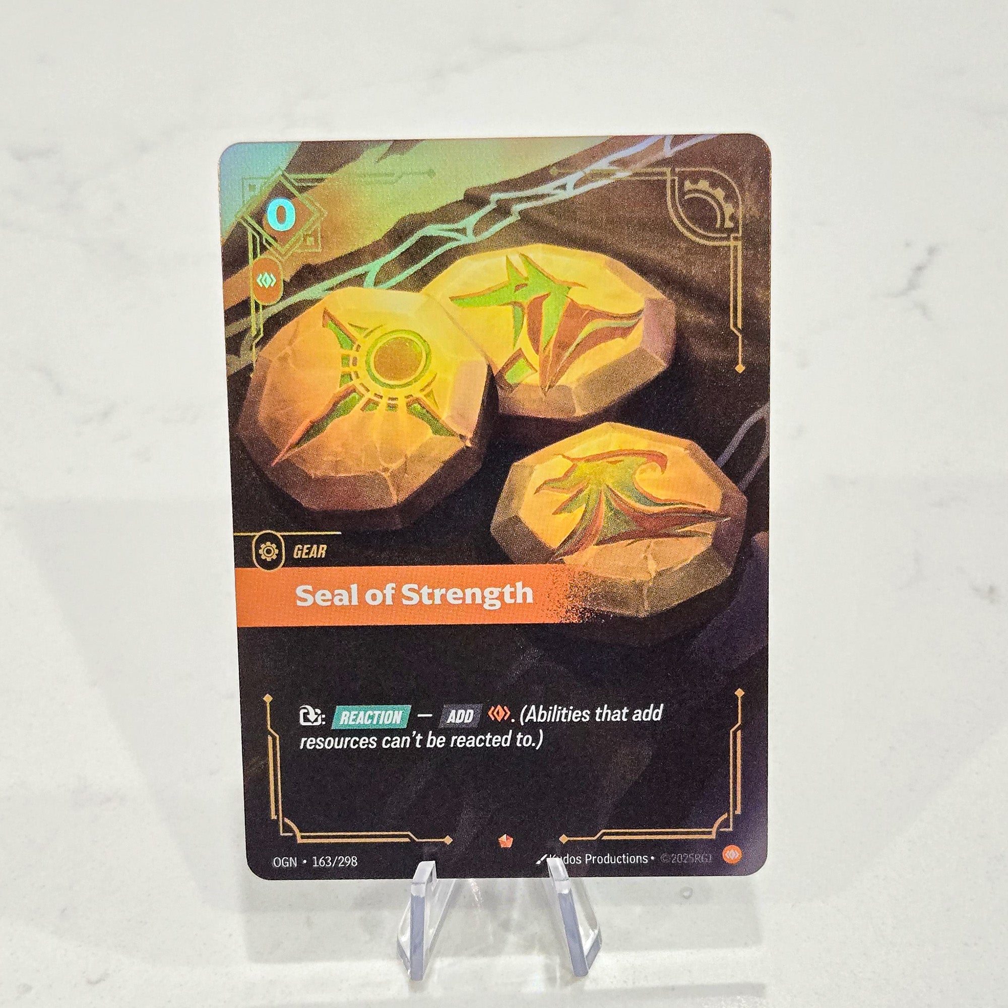 Riftbound TCG - Seal of Strength (Foil, Epic) | Origins 163/298 ...