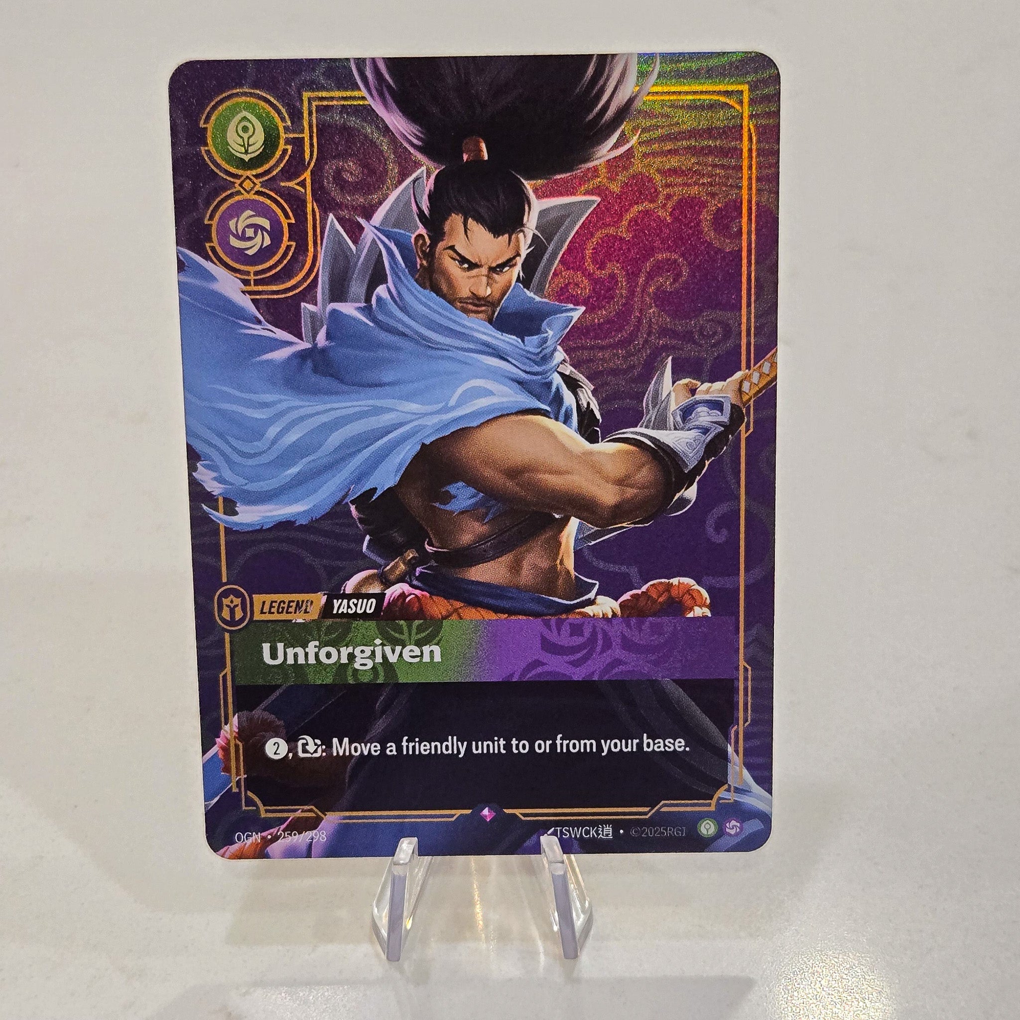Riftbound TCG - Yasuo: Unforgiven (Foil, Rare) | Origins 259/298 ...